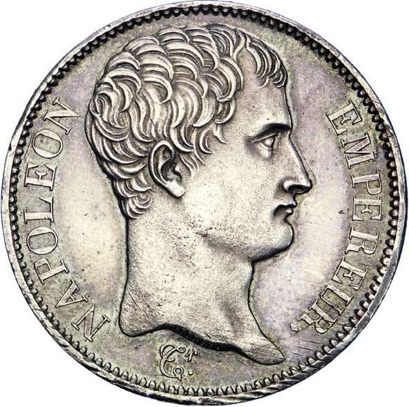 5 Francs - Napoleon I nude head, transitional type | Numisquare
